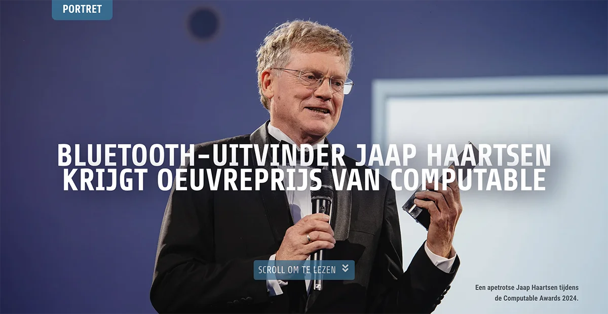 Computable - Bluetooth-uitvinder Jaap Haartsen krijgt oeuvreprijs van Computable