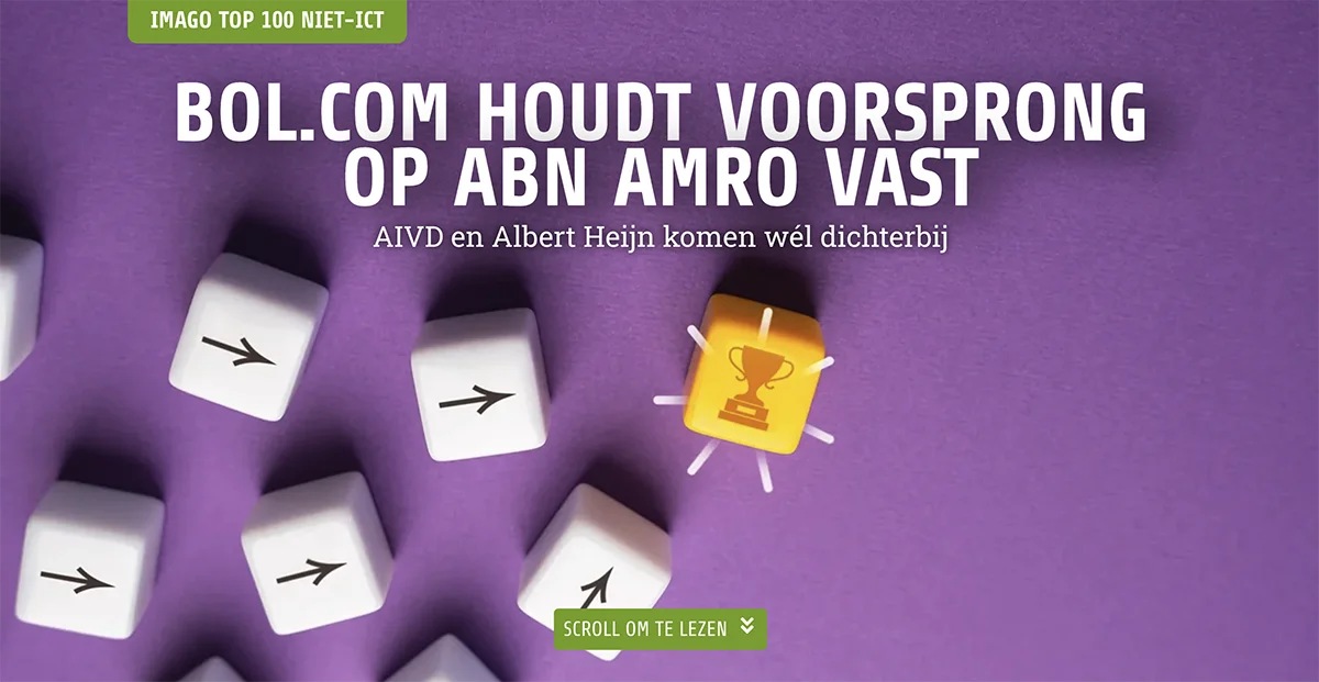 Computable - Imago Top 100 niet-ict: Bol.com houdt voorsprong op ABN Amro vast