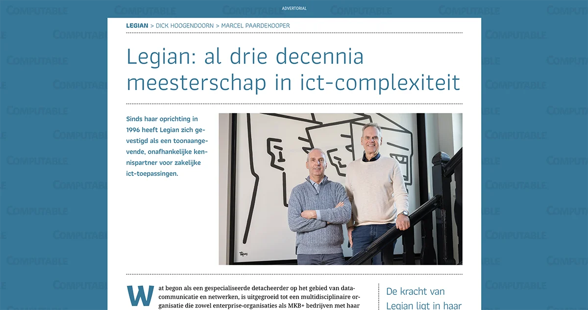 Computable - Legian: al drie decennia meesterschap in ict-complexiteit