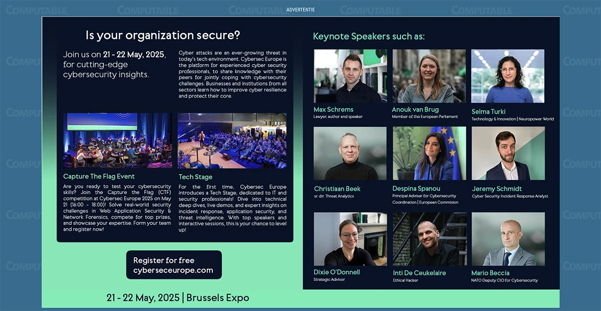 Computable - Cybersec Europe: Is your organization secure?