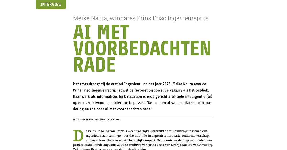 Computable - Interview: Meike Nauta, AI met voorbedachten rade