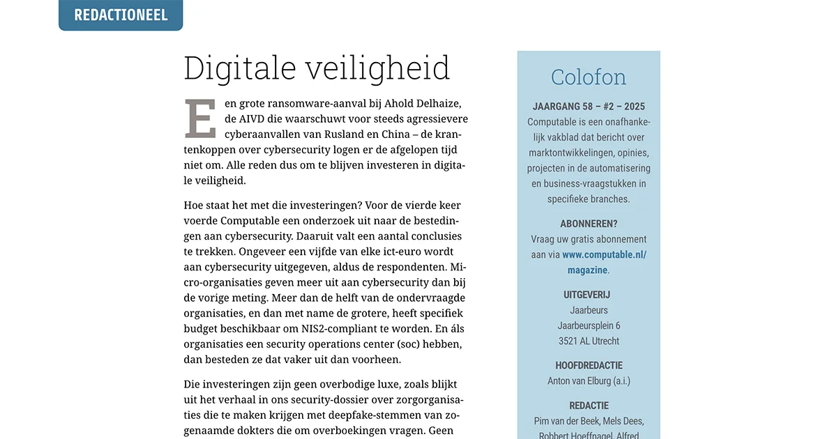 Computable - Redactioneel & Colofon