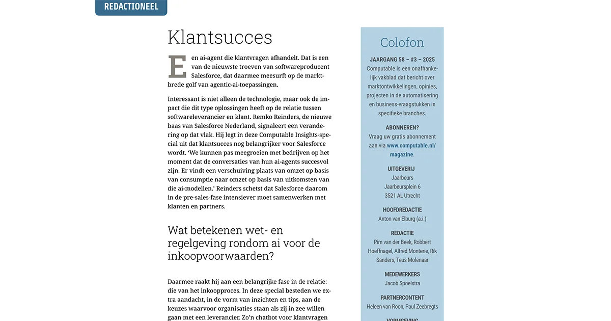 Computable Insights - Redactioneel & Colofon